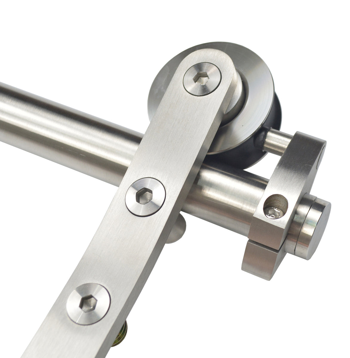 DIYHD Stainless Steel Sliding Library Ladder Hardware(No Ladder ...